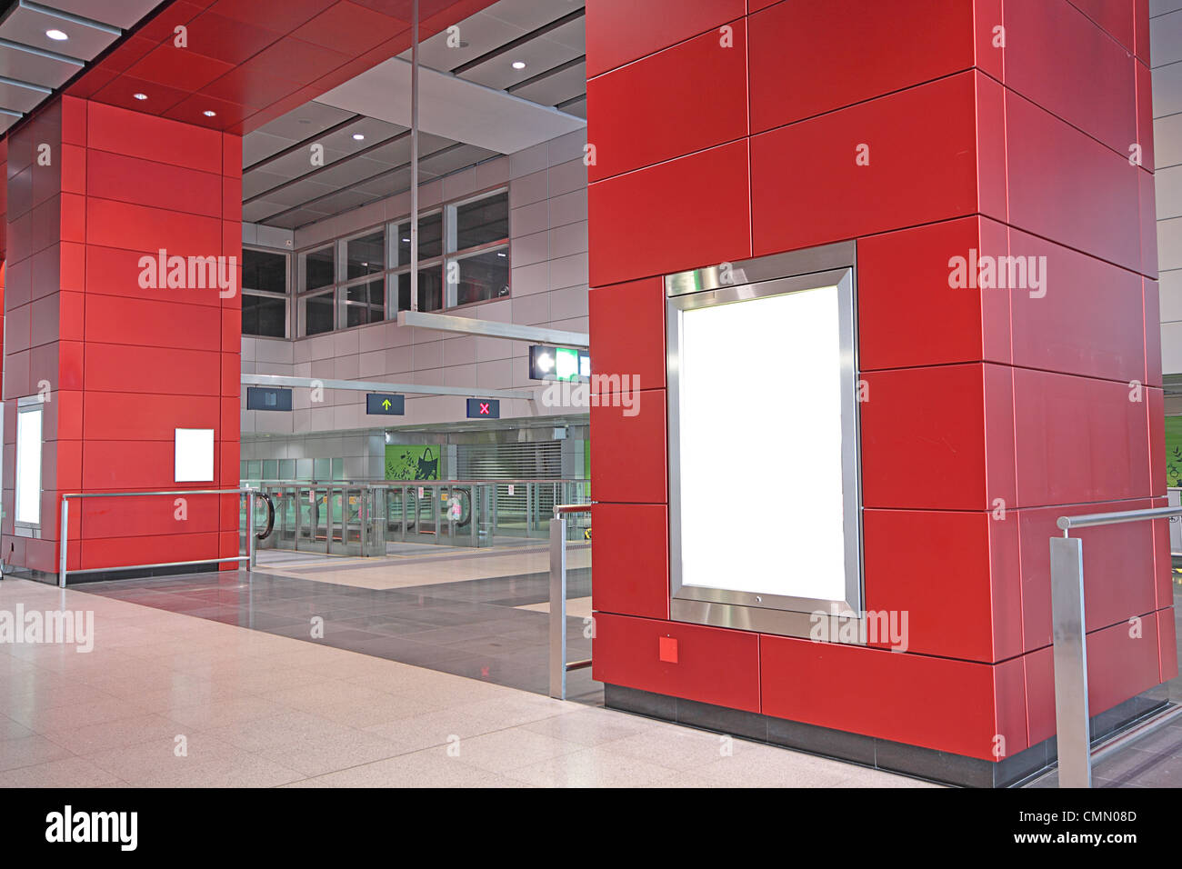 Large Billboard for advertisement use in a modern building Stock Photo ...