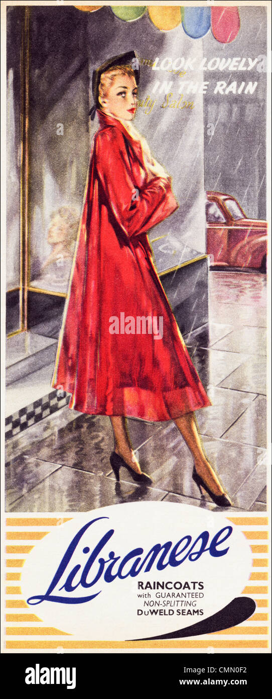 LIBRANESE ladies raincoats advert Original magazine advertisement of ...