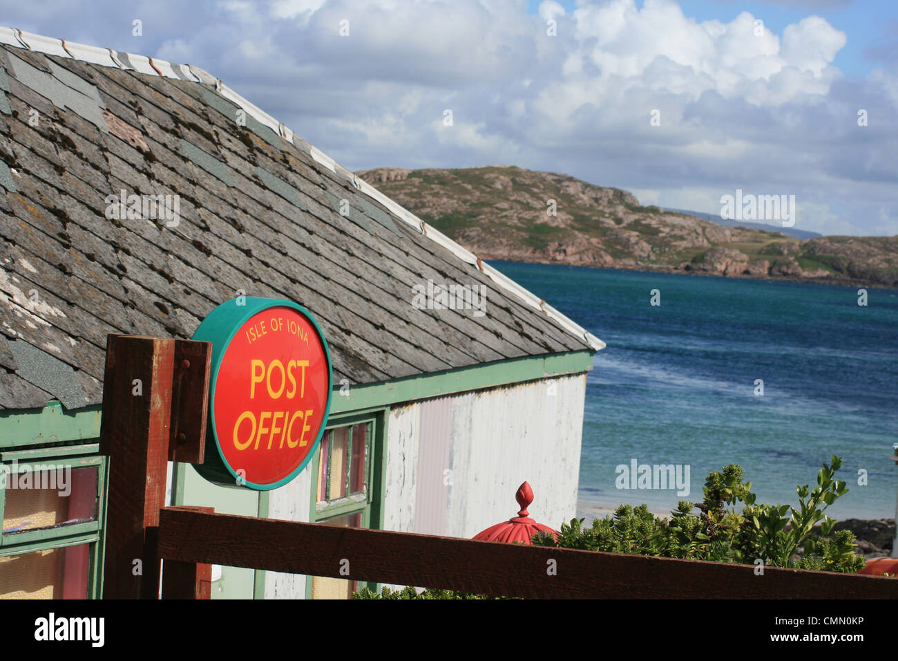 Post Office sign, Isle of Iona, Scotland, UK Stock Photo - Alamy