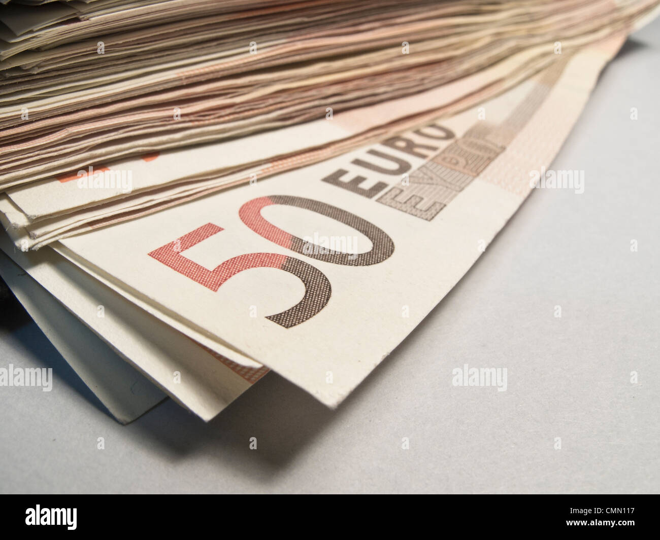 Stack of Euro notes Stock Photo - Alamy