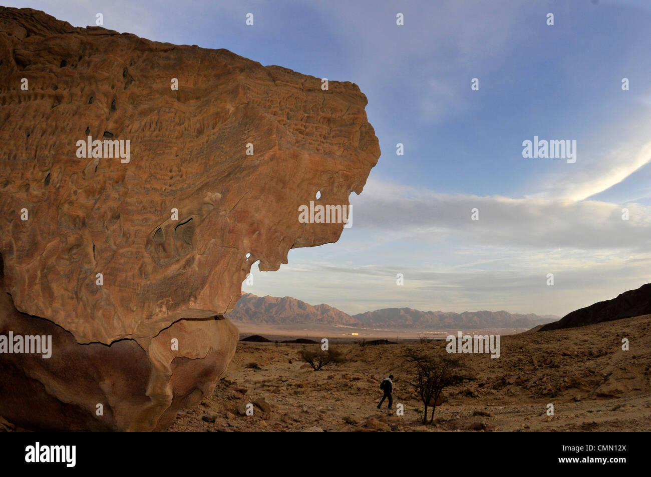 Sandstone rock formation in the Negev desert, Israel Stock Photo - Alamy