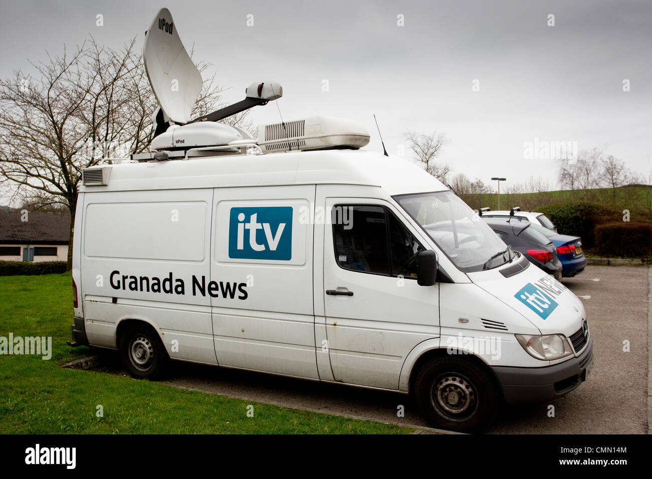 ITV uplink Granada News & Border TV Stock Photo - Alamy