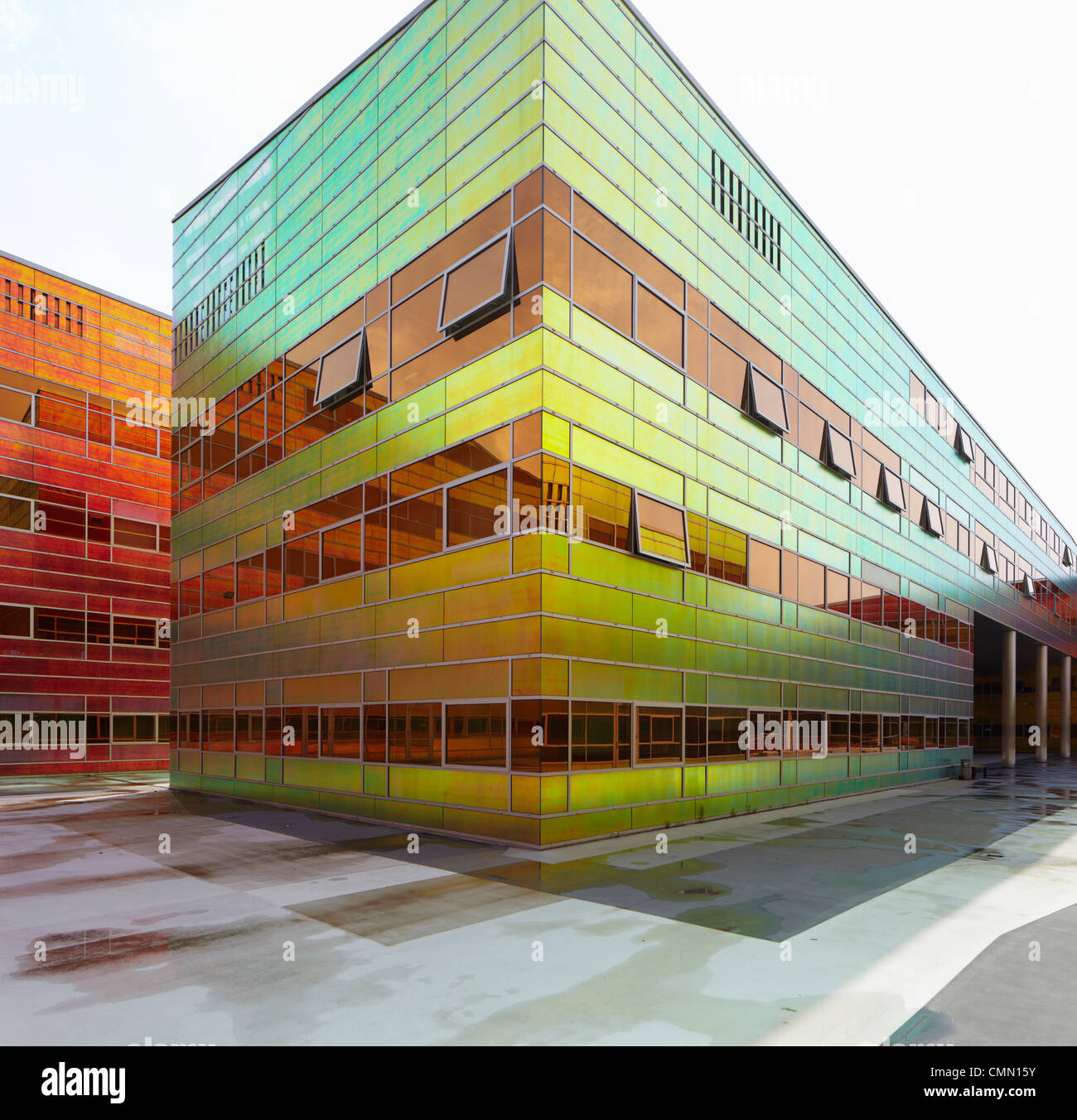 Colourful office building Stock Photo - Alamy
