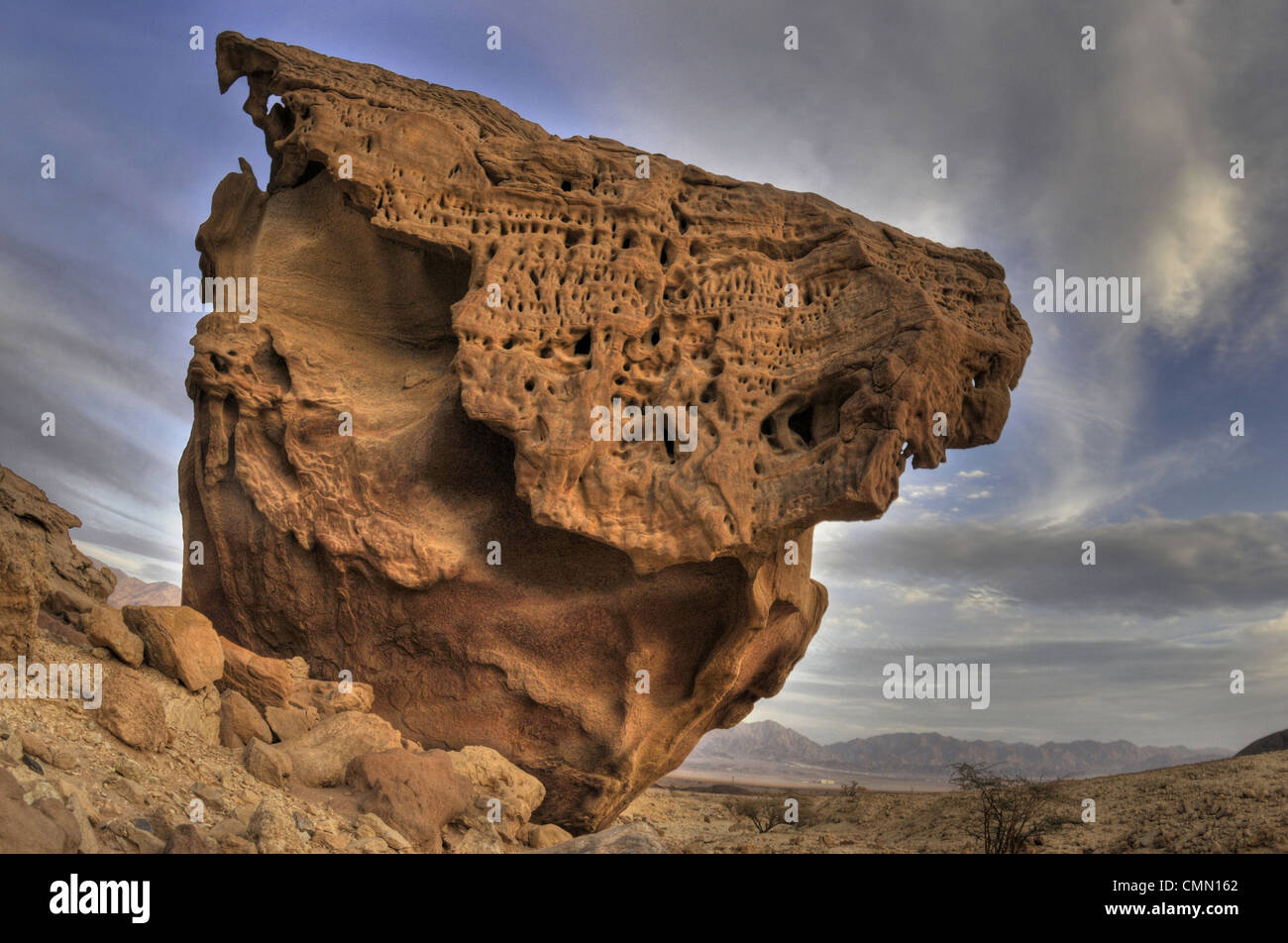 Sandstone rock formation in the Negev desert, Israel Stock Photo - Alamy