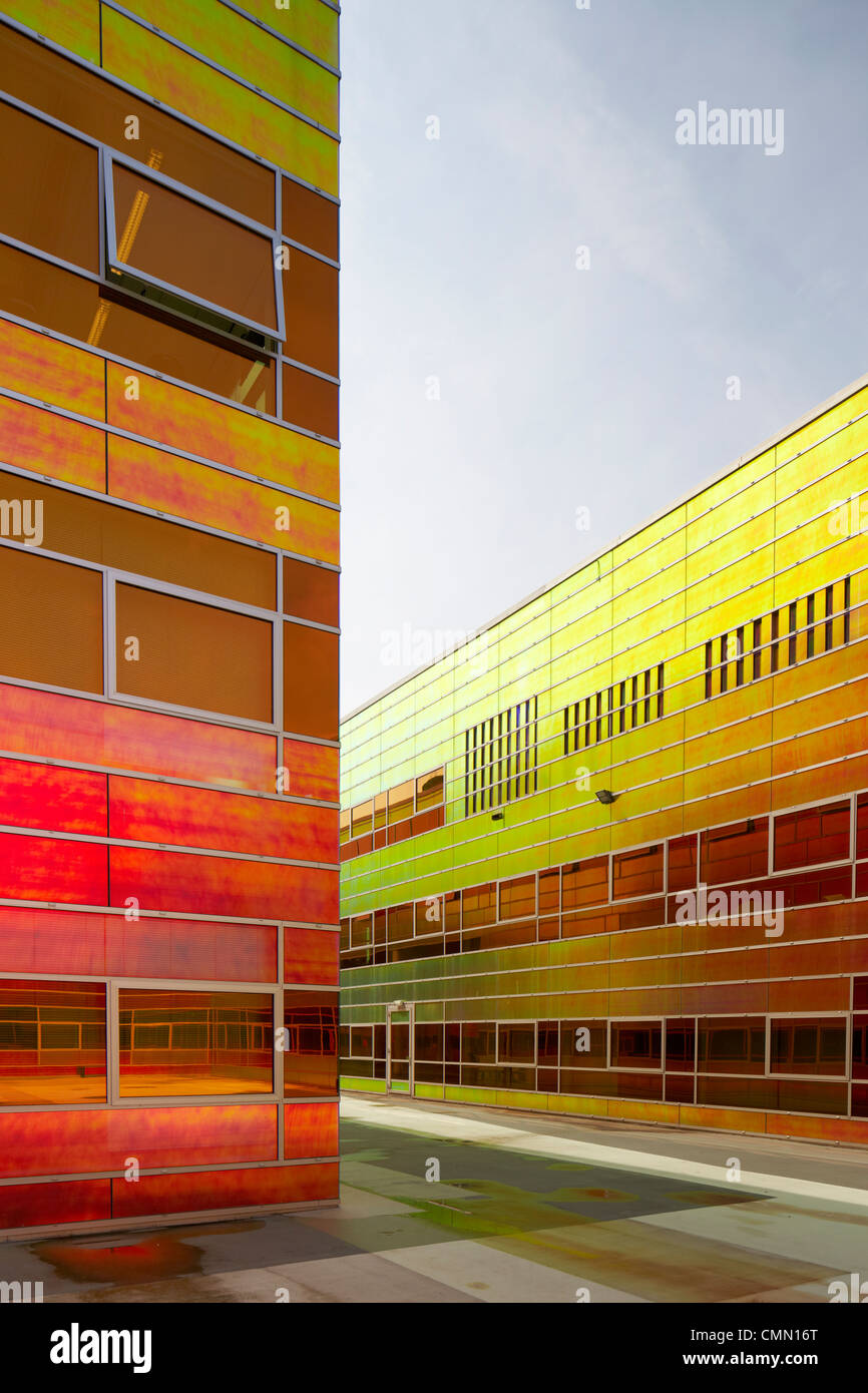 Colourful office building Stock Photo - Alamy