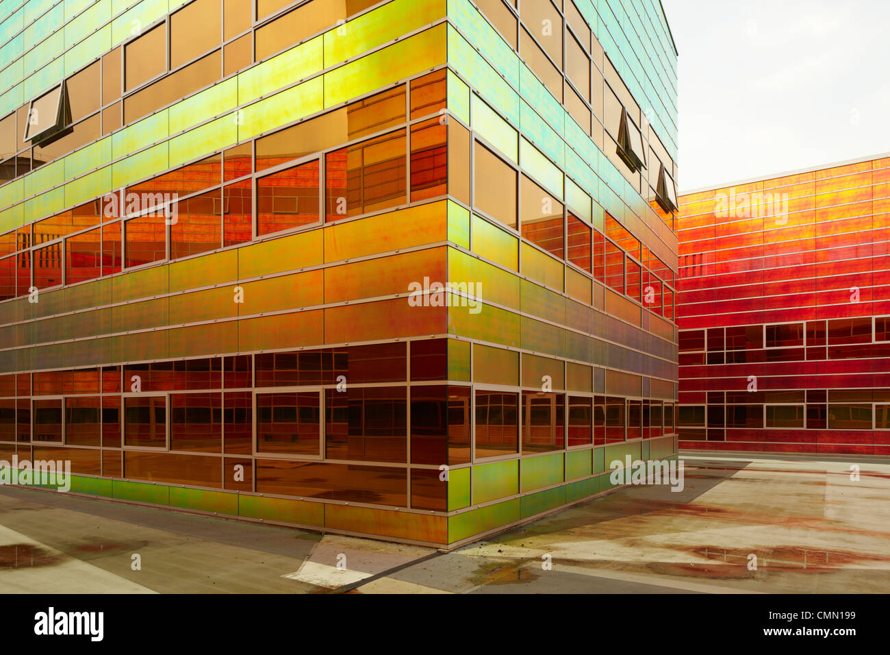 Colourful office building Stock Photo - Alamy
