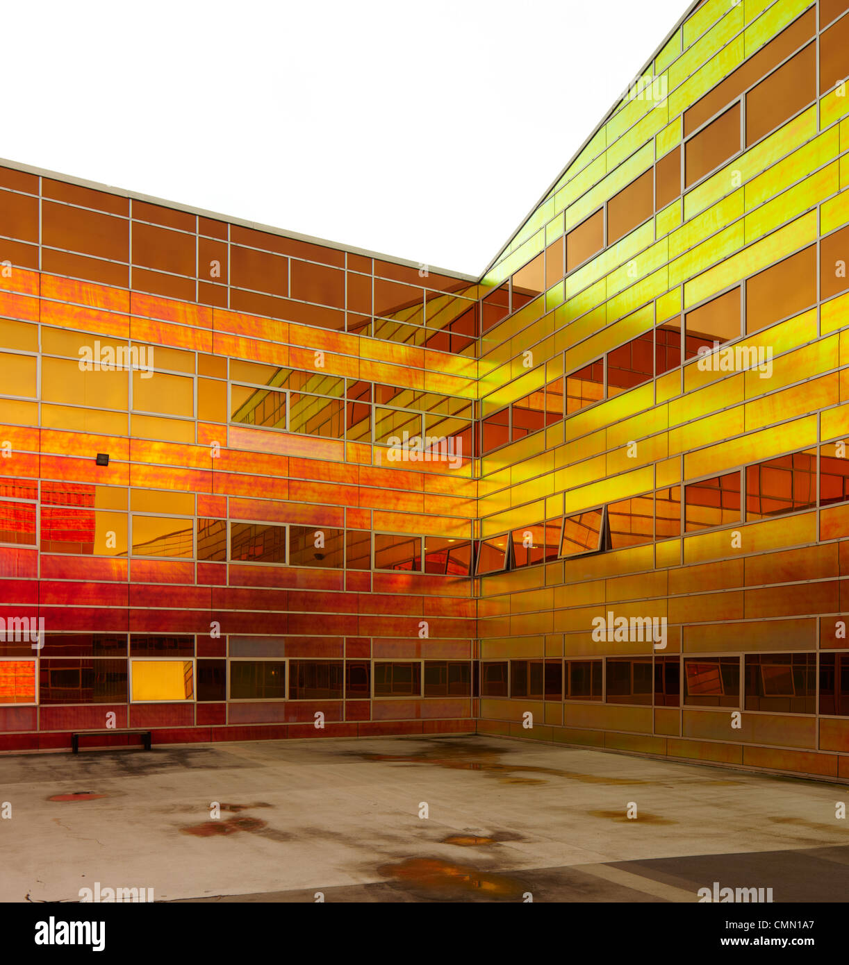 Colourful office building Stock Photo - Alamy
