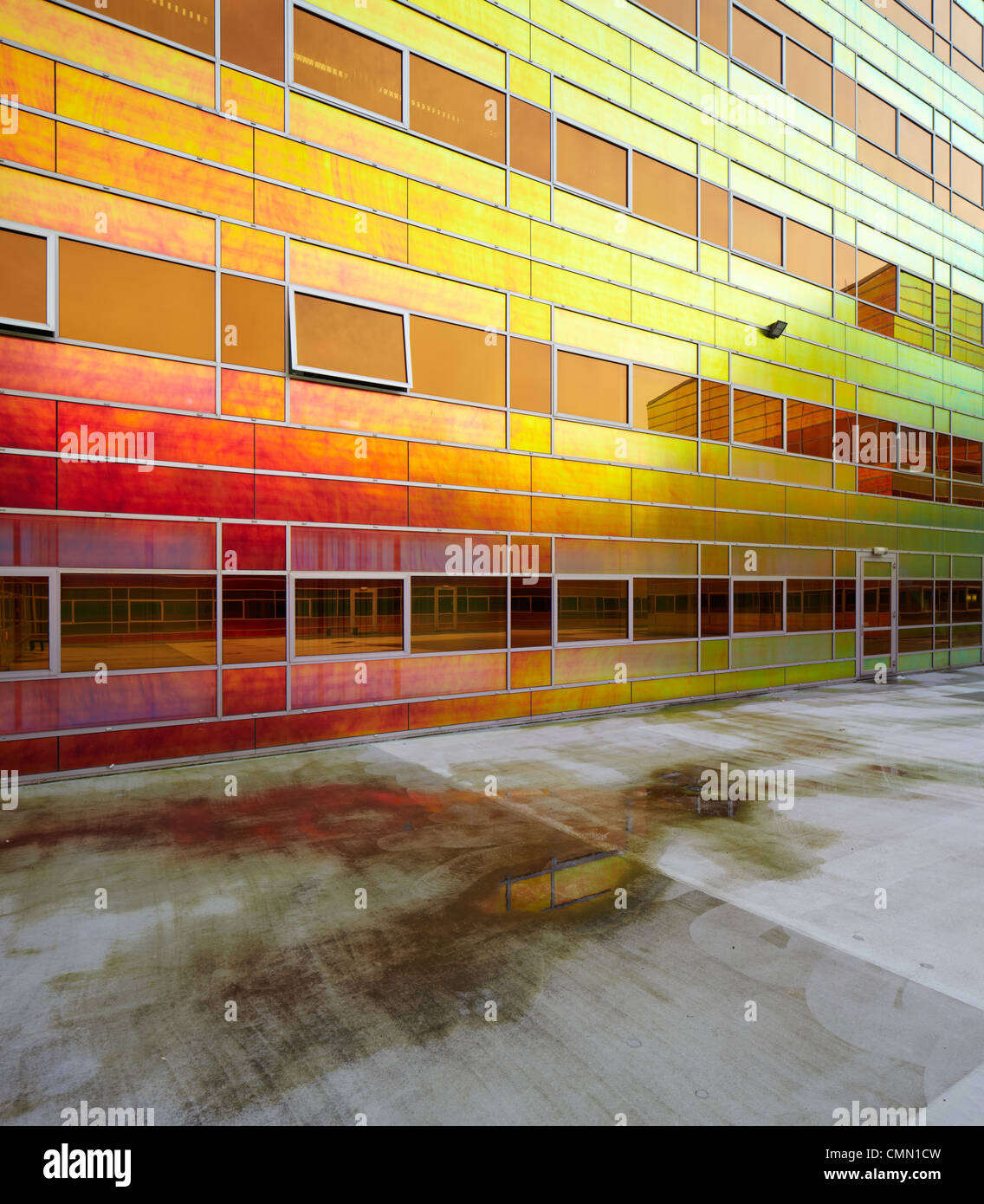 Colourful office building Stock Photo - Alamy