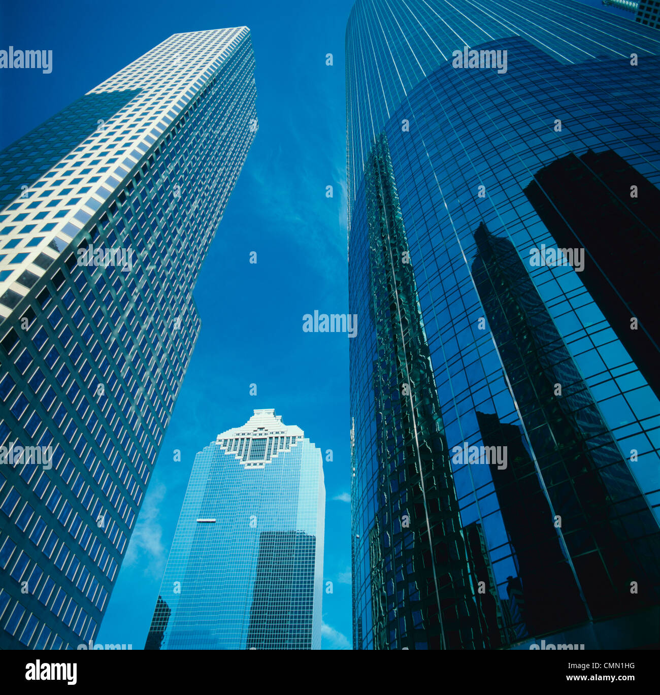 Soaring modern architecture in downtown Houston Texas Stock Photo - Alamy