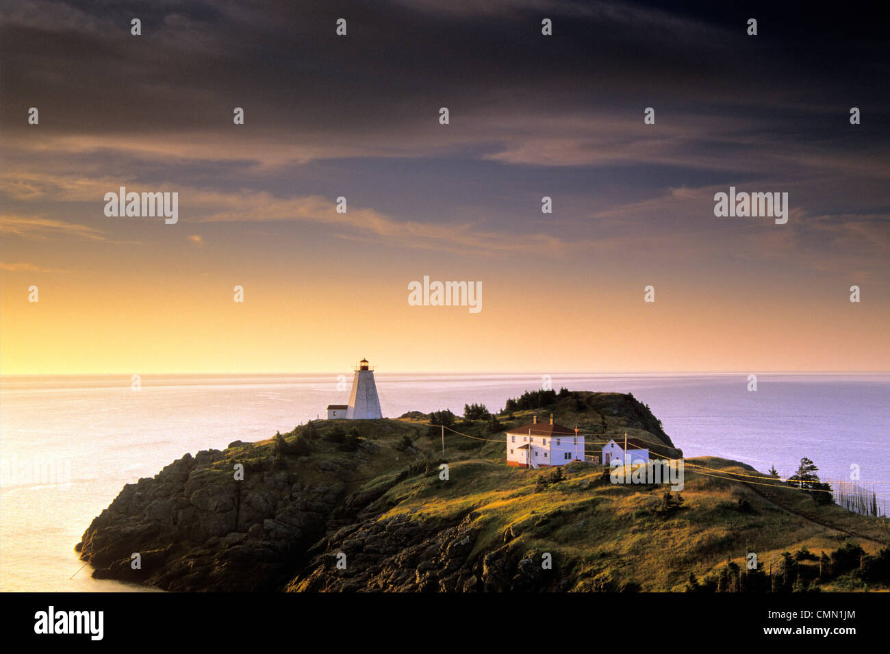 Sunrise, Swallowtail lighthouse, Grand Manan Island New Brunswick Stock ...