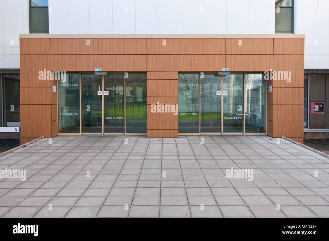 University of Warwick humanities entrance doorway Stock Photo - Alamy