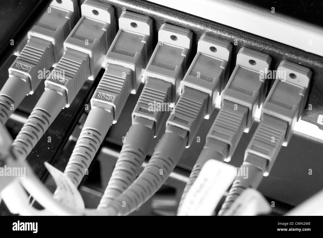 optic fiber hub as part of internet infrastructure Stock Photo - Alamy