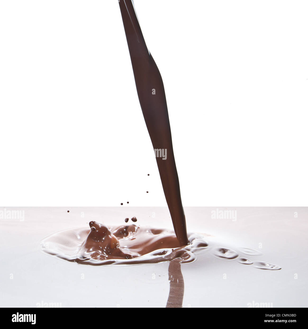 splash of chocolate isolated on white background Stock Photo - Alamy