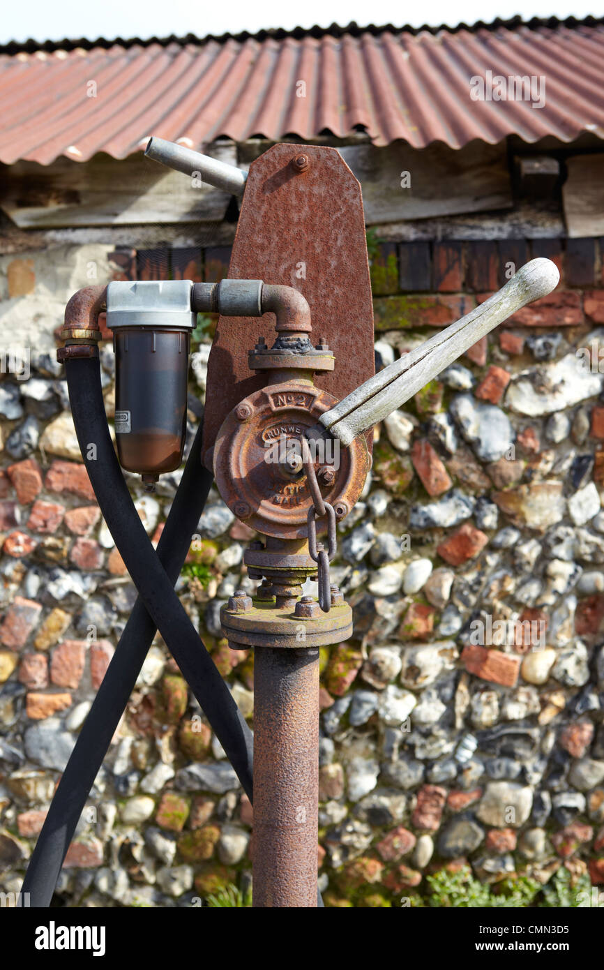 old fuel pump Stock Photo - Alamy