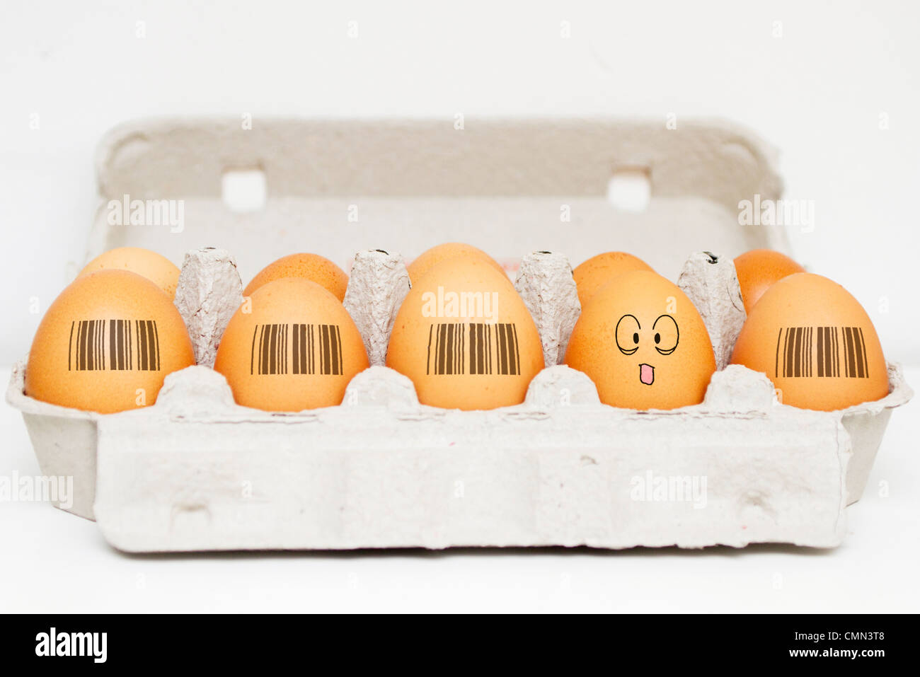 Egg barcode hi-res stock photography and images - Alamy