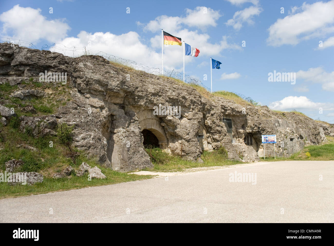 Fort Douaumont site of major fighting in the First World War at Verdun ...