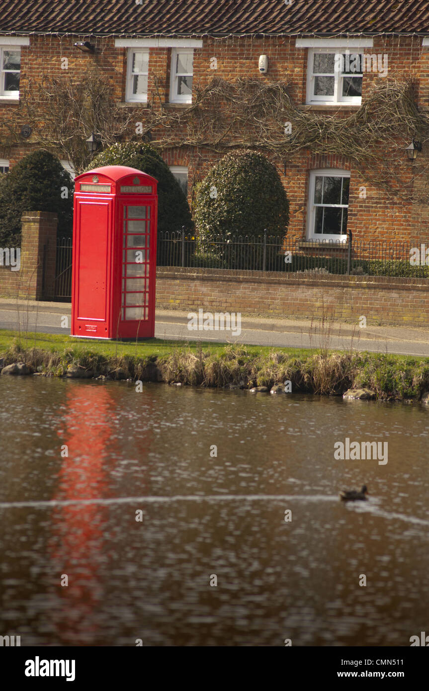 Village telephone box hi-res stock photography and images - Alamy