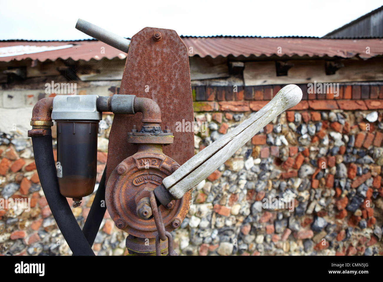 old fuel pump Stock Photo - Alamy