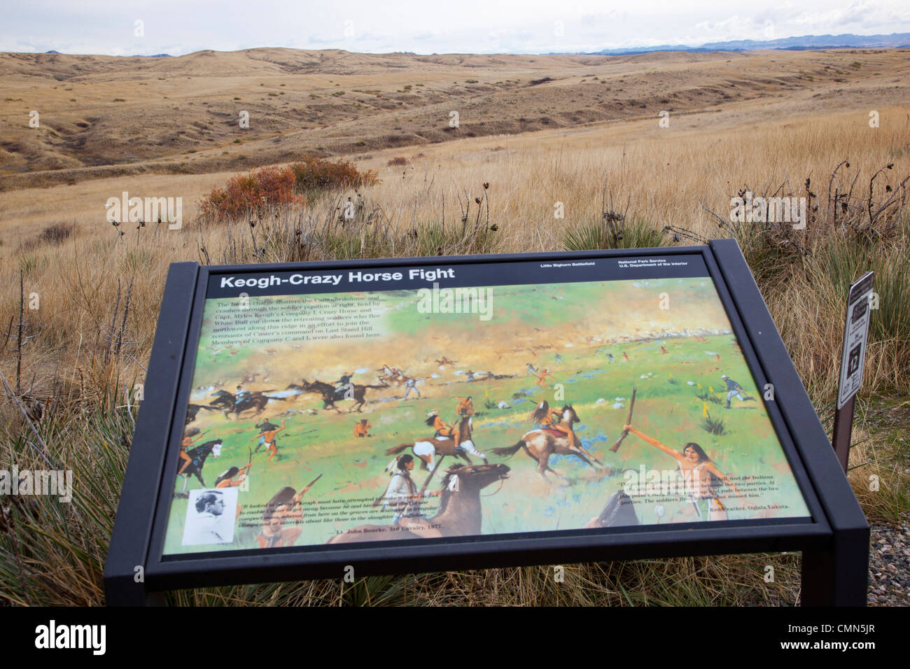MT, Little Bighorn Battlefield National Monument, Keogh-Crazy Horse ...