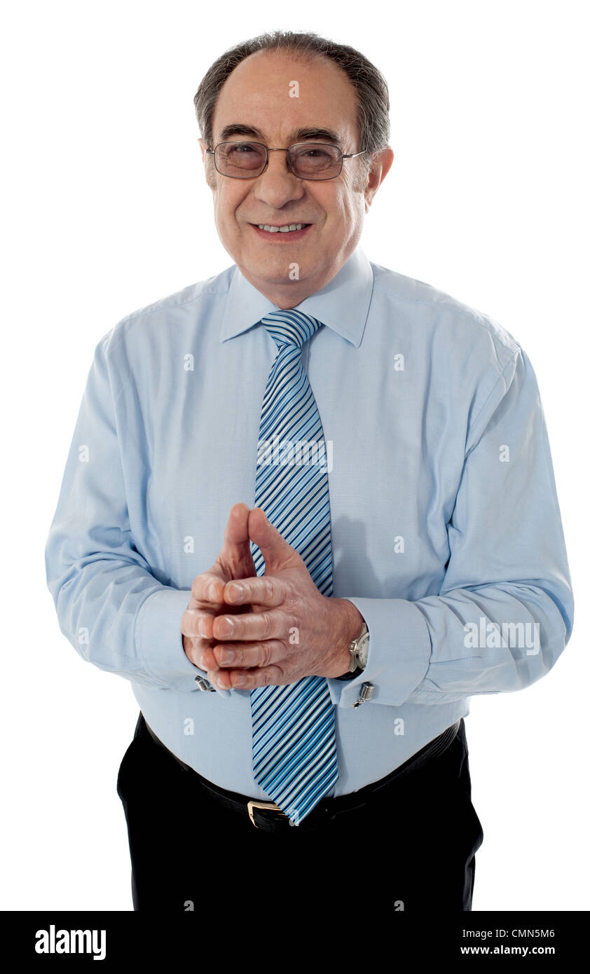 Posing spectacles suit tie hi-res stock photography and images - Alamy