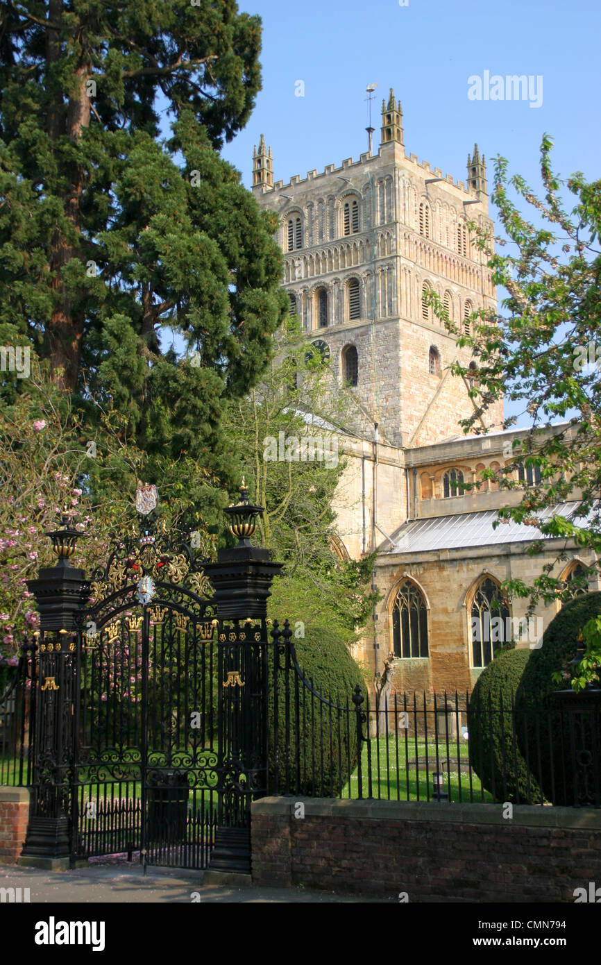 Tewkesbury Abbey Gloucestershire England UK Stock Photo - Alamy