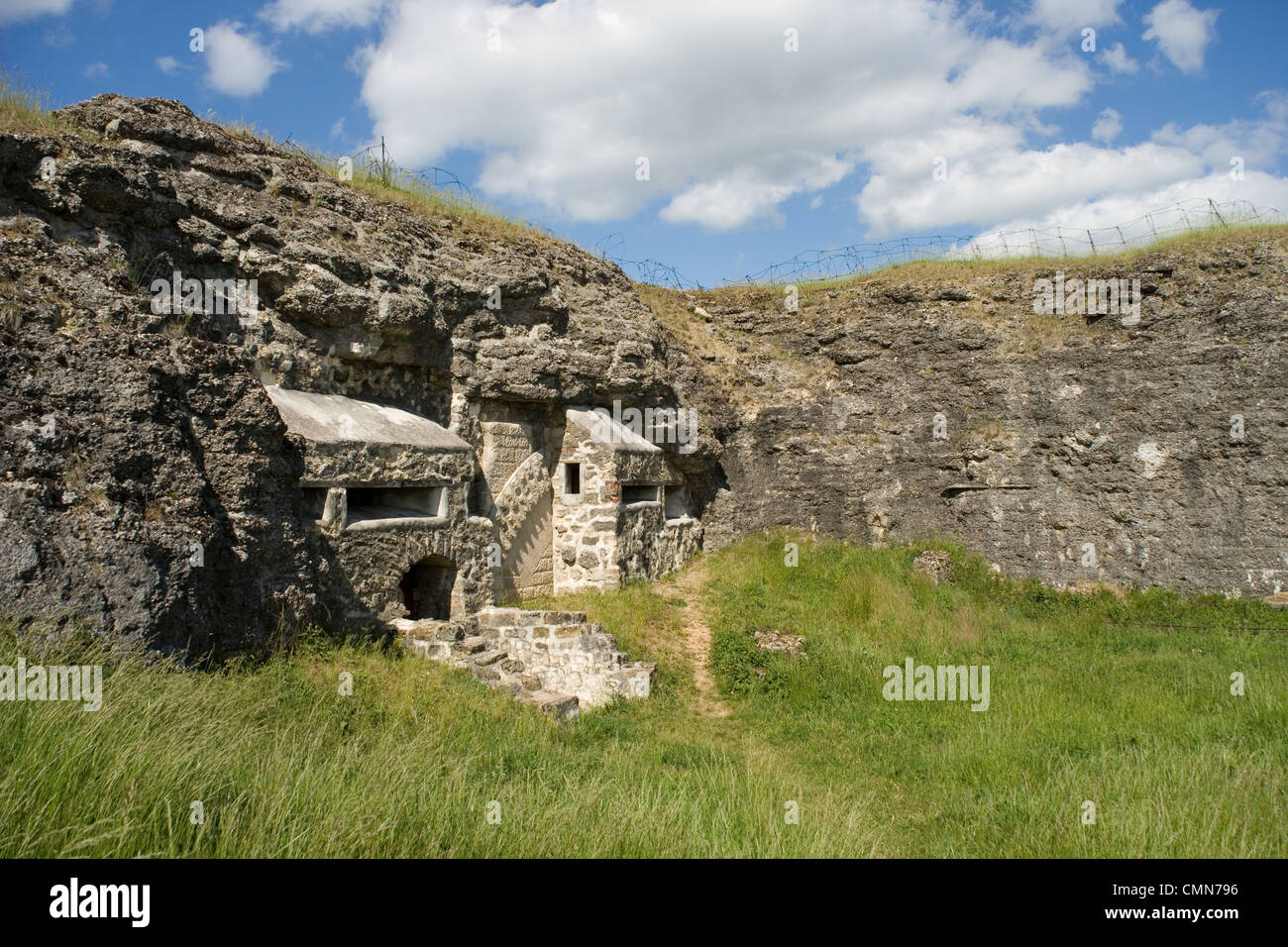 Fort Douaumont site of major fighting in the First World War at Verdun ...