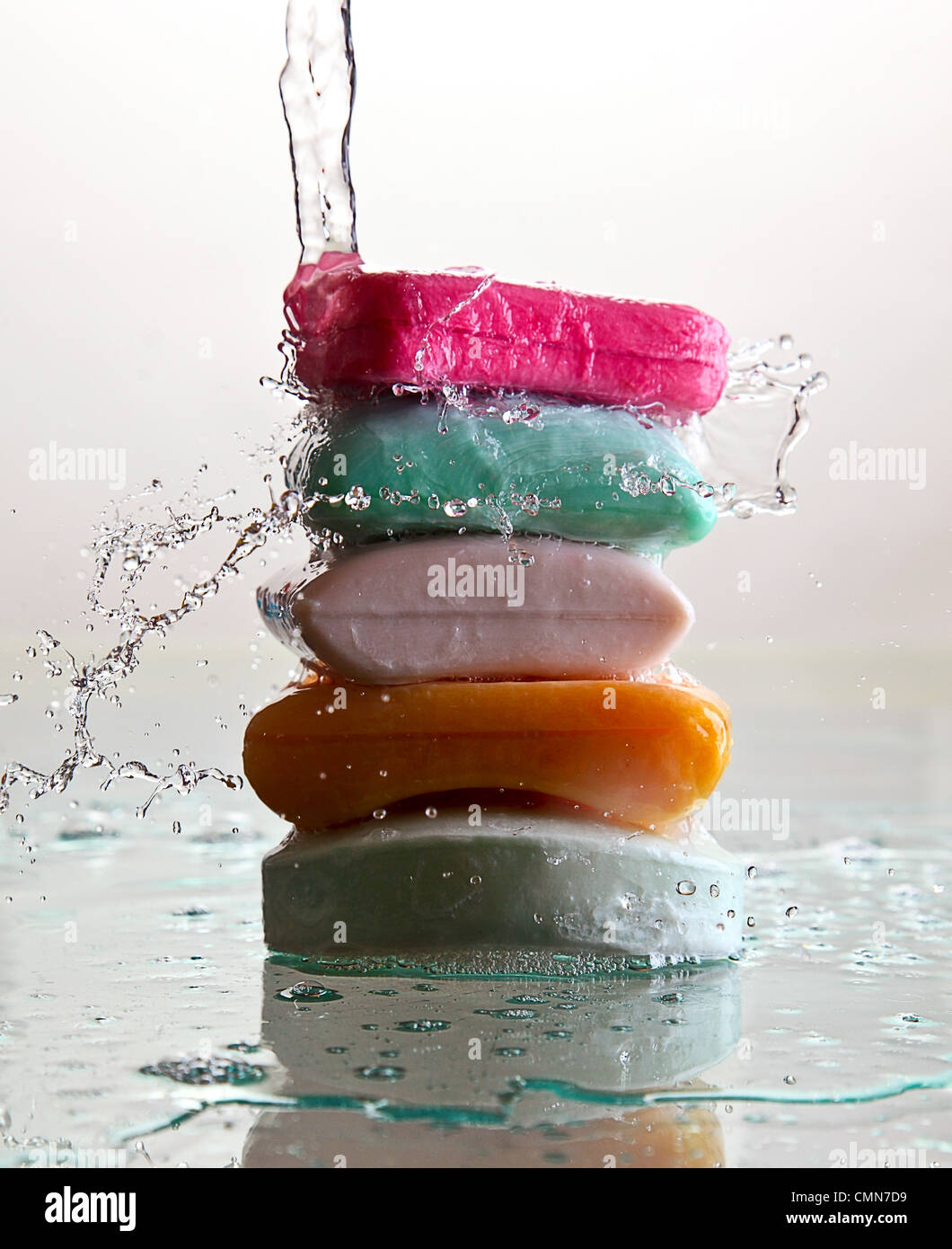 Stacked bars soap hi-res stock photography and images - Alamy