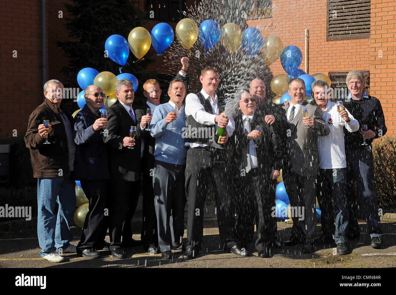 The Corby bus drivers syndicate celebrate their £38 million win on the ...