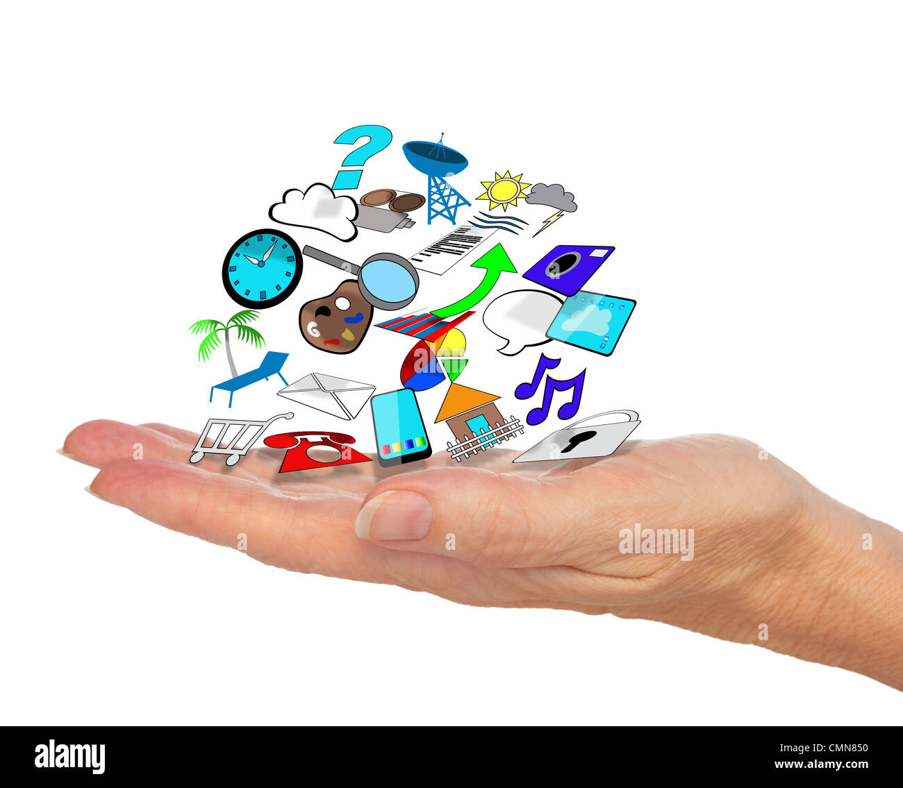 Mobile apps social media Cut Out Stock Images & Pictures - Alamy
