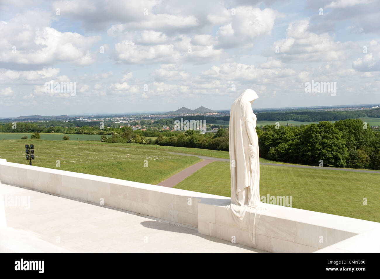 Canadian National Memorial on Vimy Ridge remembering the First World ...