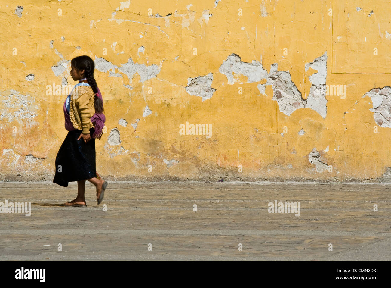 Mexican girl walking hi-res stock photography and images - Alamy