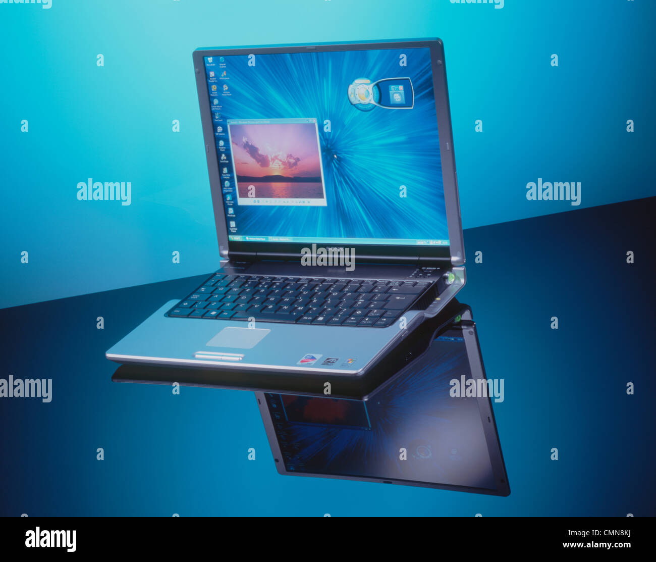Sony notebook Personal computer Stock Photo - Alamy