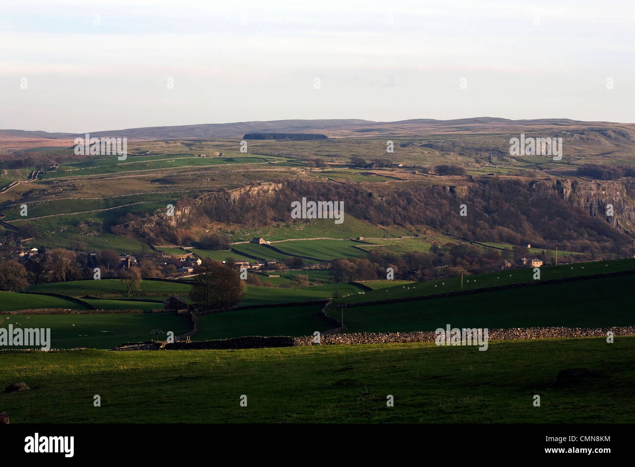 The Ribble Valley near Stainforth near Settle Yorkshire Dales England ...