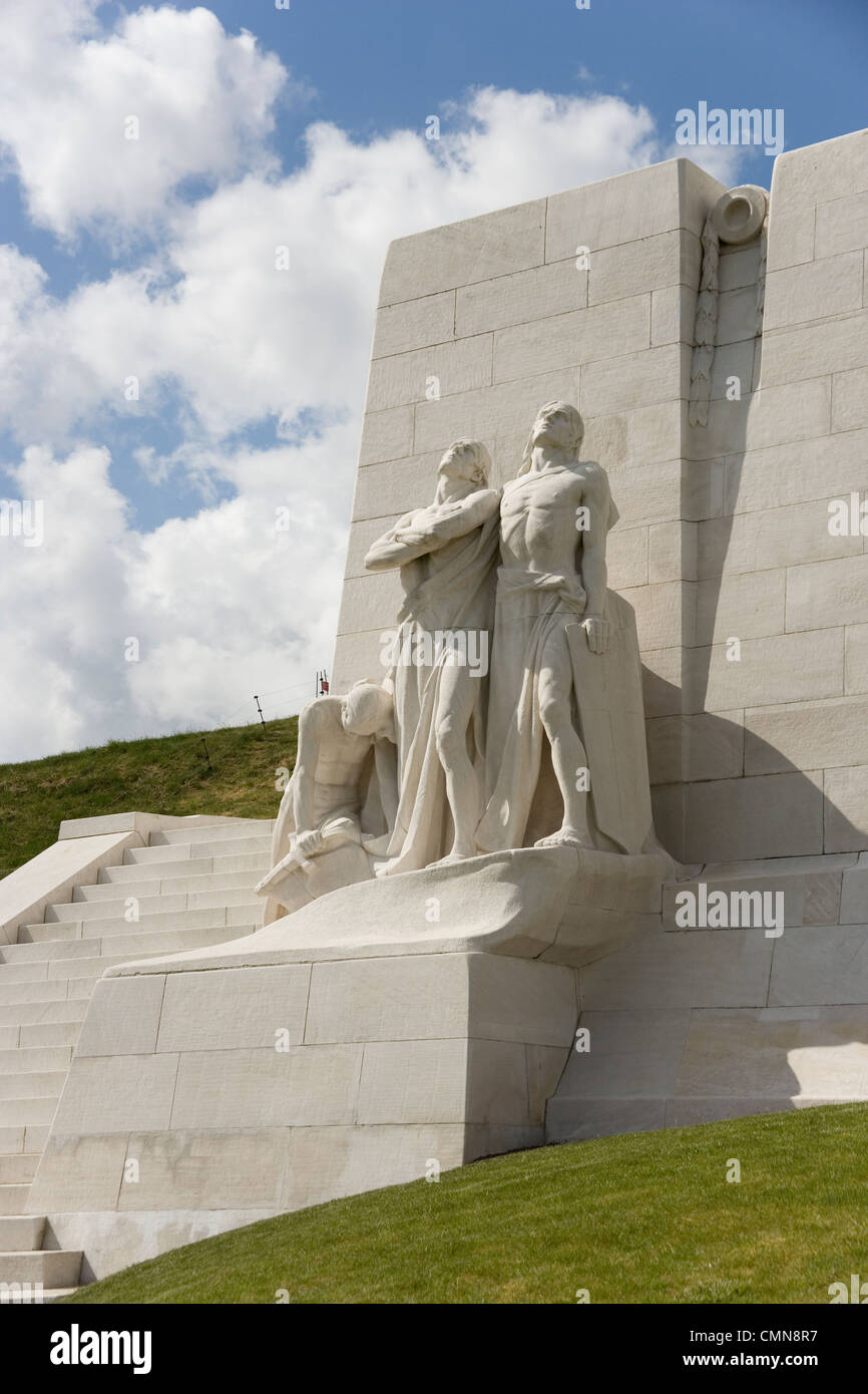 Canadian National Memorial on Vimy Ridge remembering the First World ...