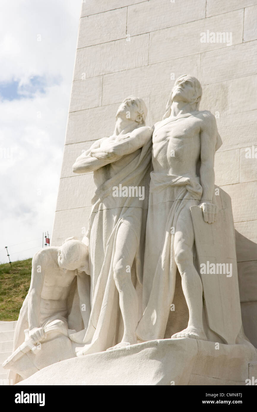 Canadian National Memorial on Vimy Ridge remembering the First World ...