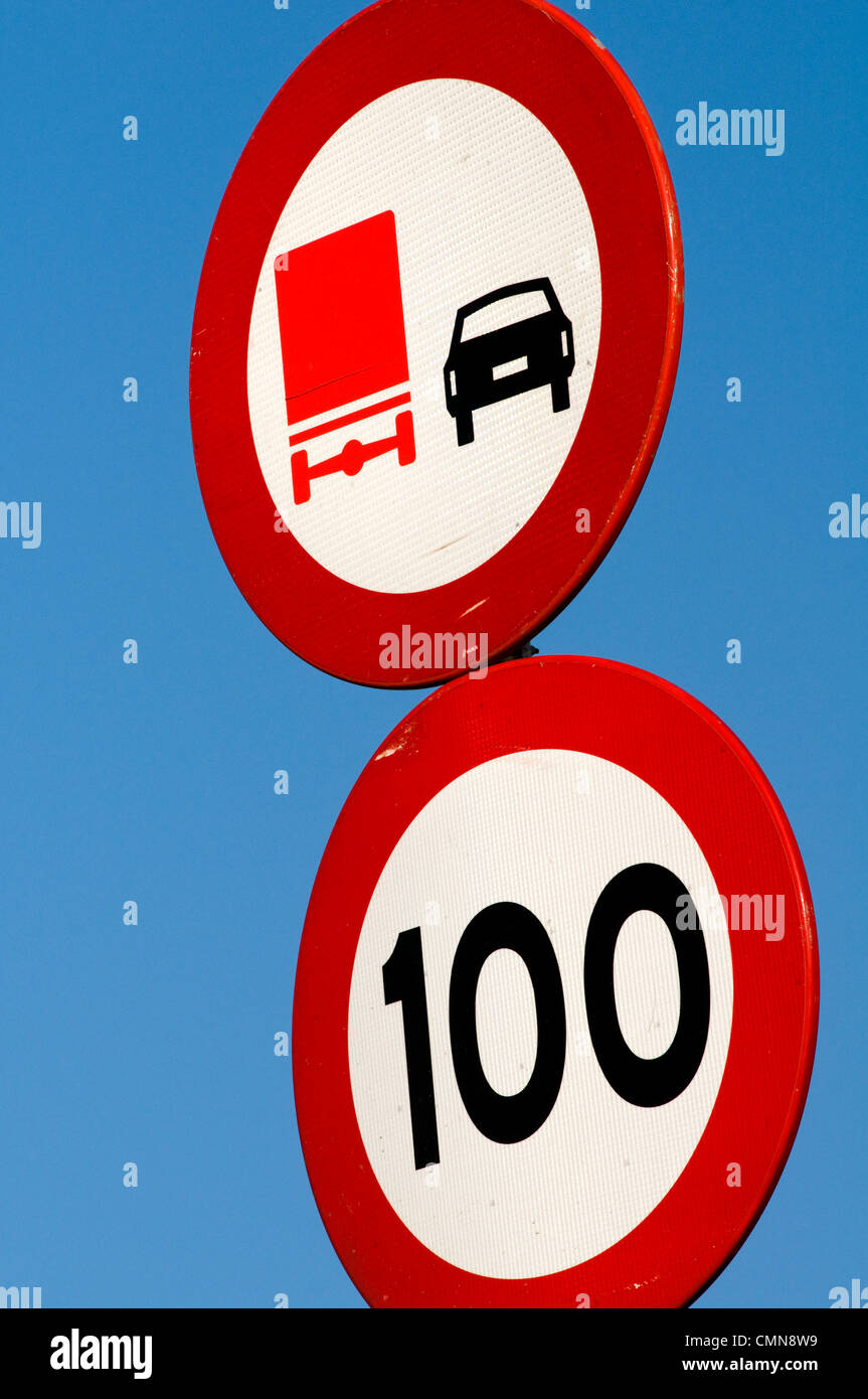 Europe motorway signs hi-res stock photography and images - Alamy