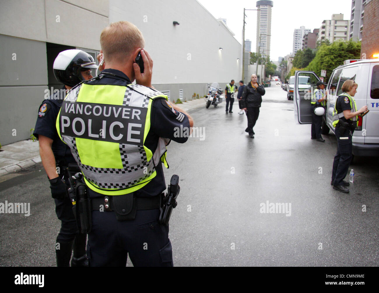 Police alley british columbia canada vancouver police hi-res stock ...