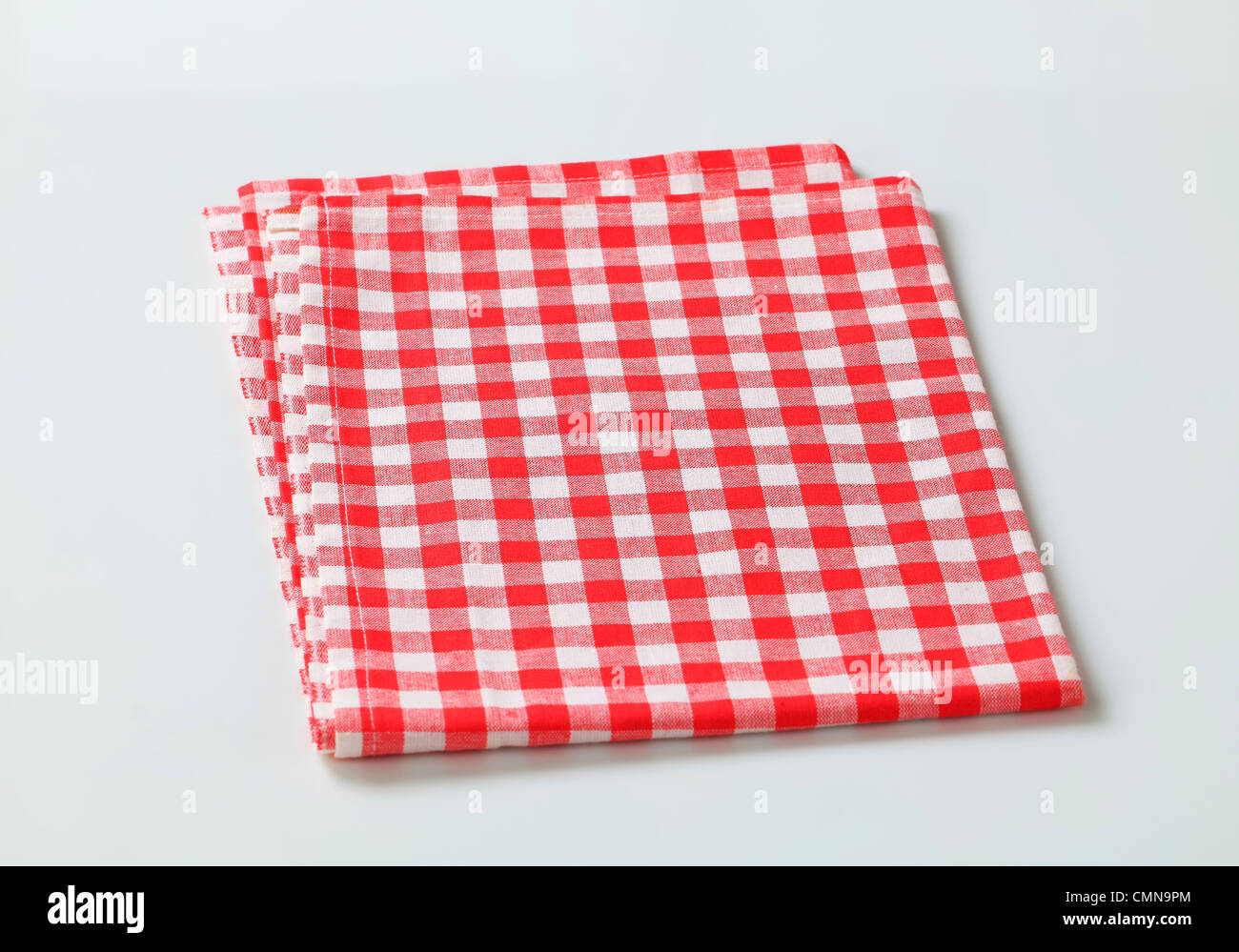 Red and white checked table linen Stock Photo - Alamy