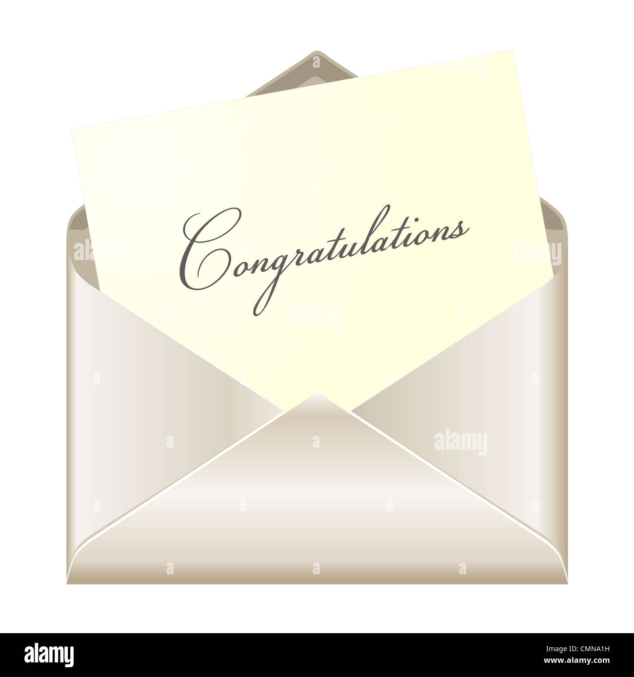 Letter of congratulations Cut Out Stock Images & Pictures - Alamy