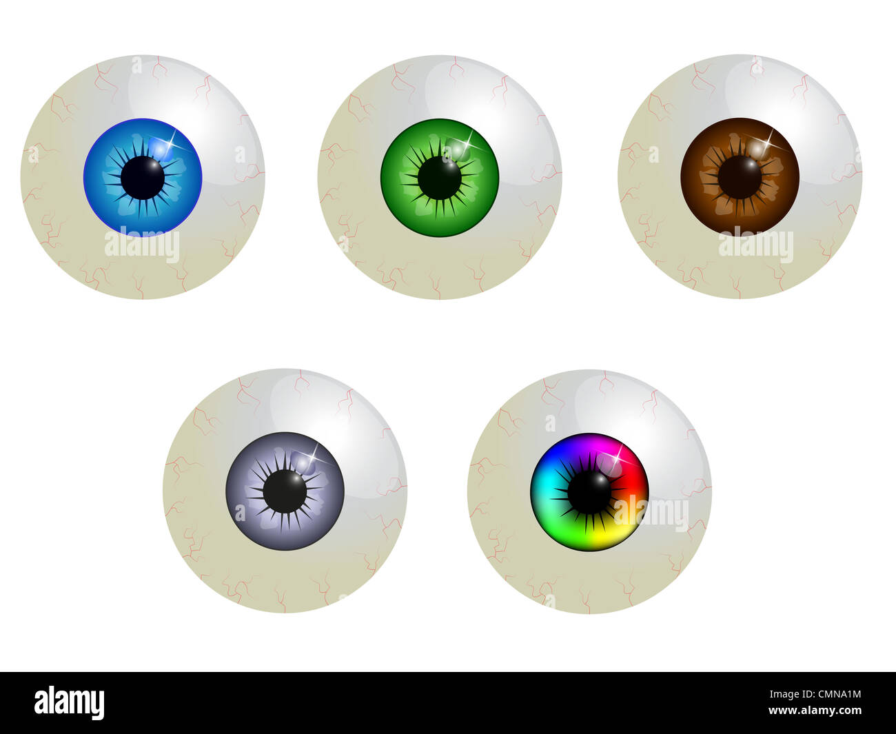 set of eyeballs Stock Photo - Alamy