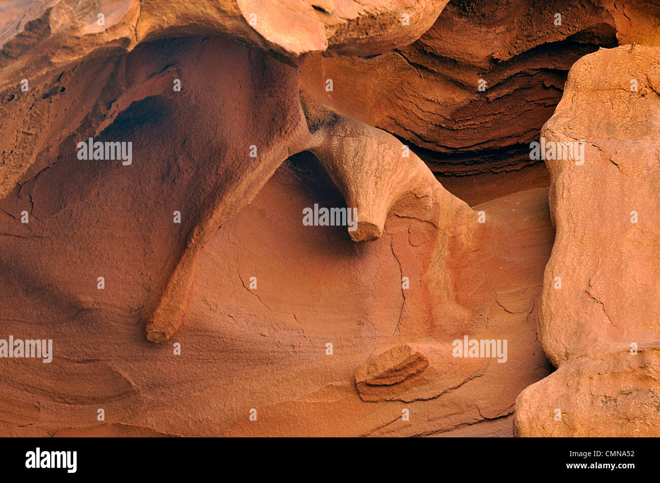 Sandstone in Wadi Rum, Jordan Stock Photo - Alamy