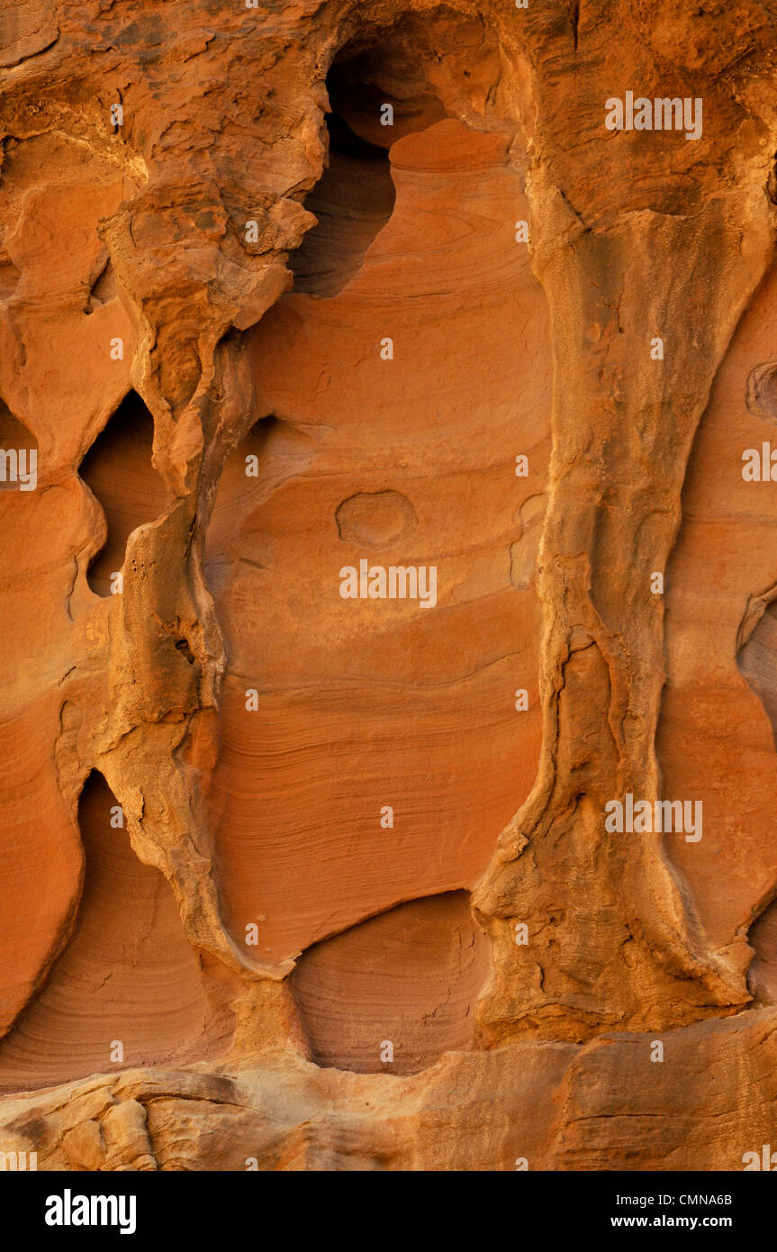 Sandstone rock in Wadi Rum, Jordan Stock Photo - Alamy