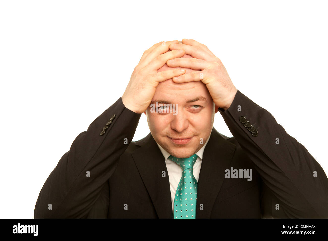 business man with headache Stock Photo - Alamy