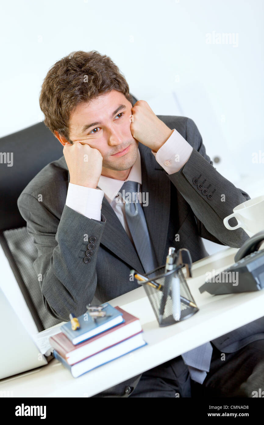 Bored guy in business suit hi-res stock photography and images - Alamy