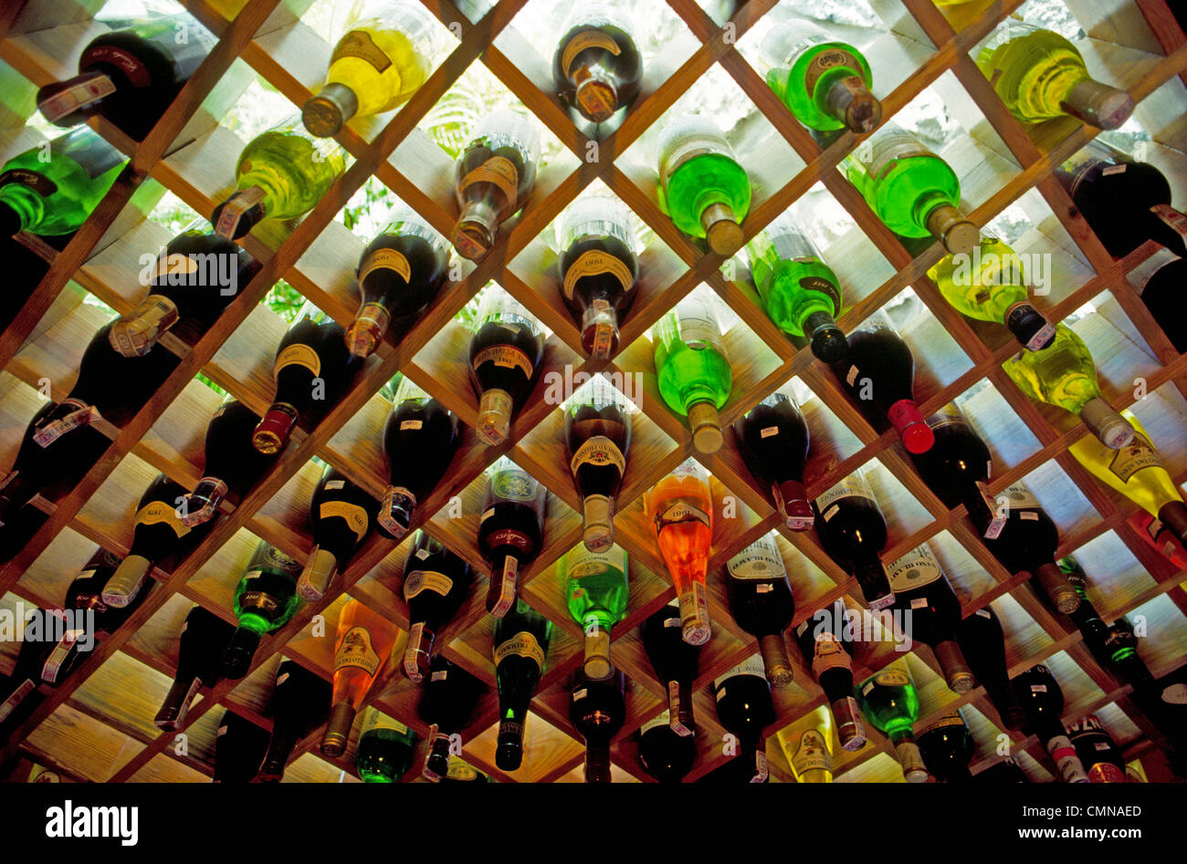 Backlit wall wine rack wine hi-res stock photography and images - Alamy