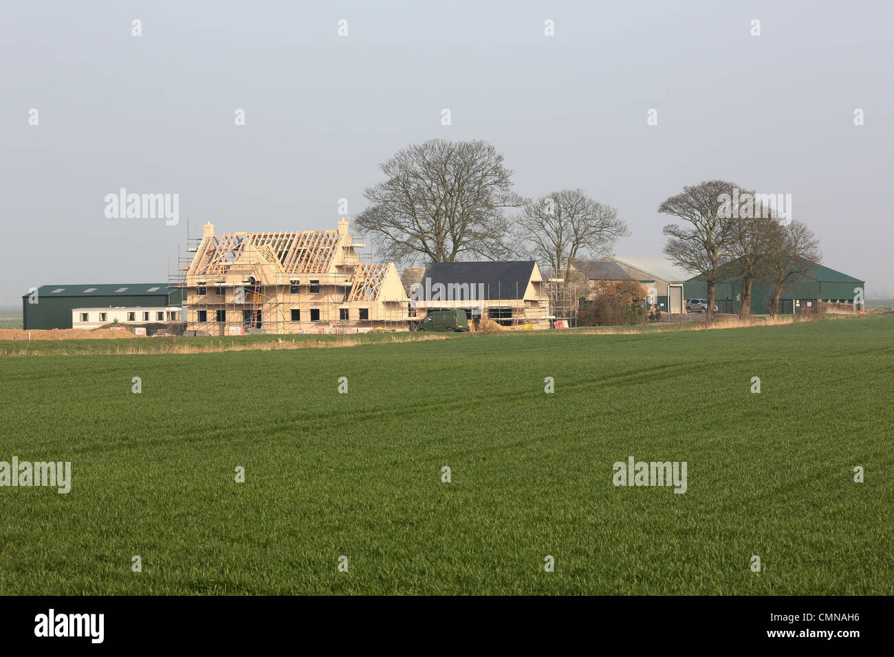 New Farm House being built Stock Photo - Alamy