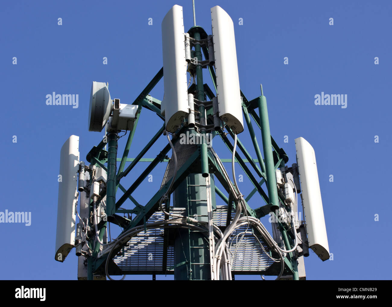 Mobile phone platform with antennas Stock Photo - Alamy