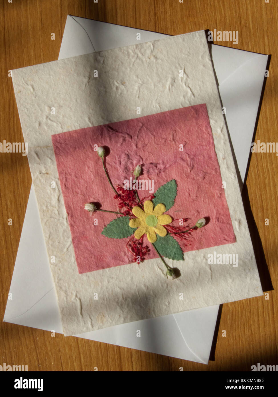 Blank Note Card, Envelope and Greeting Card Stock Photo - Alamy