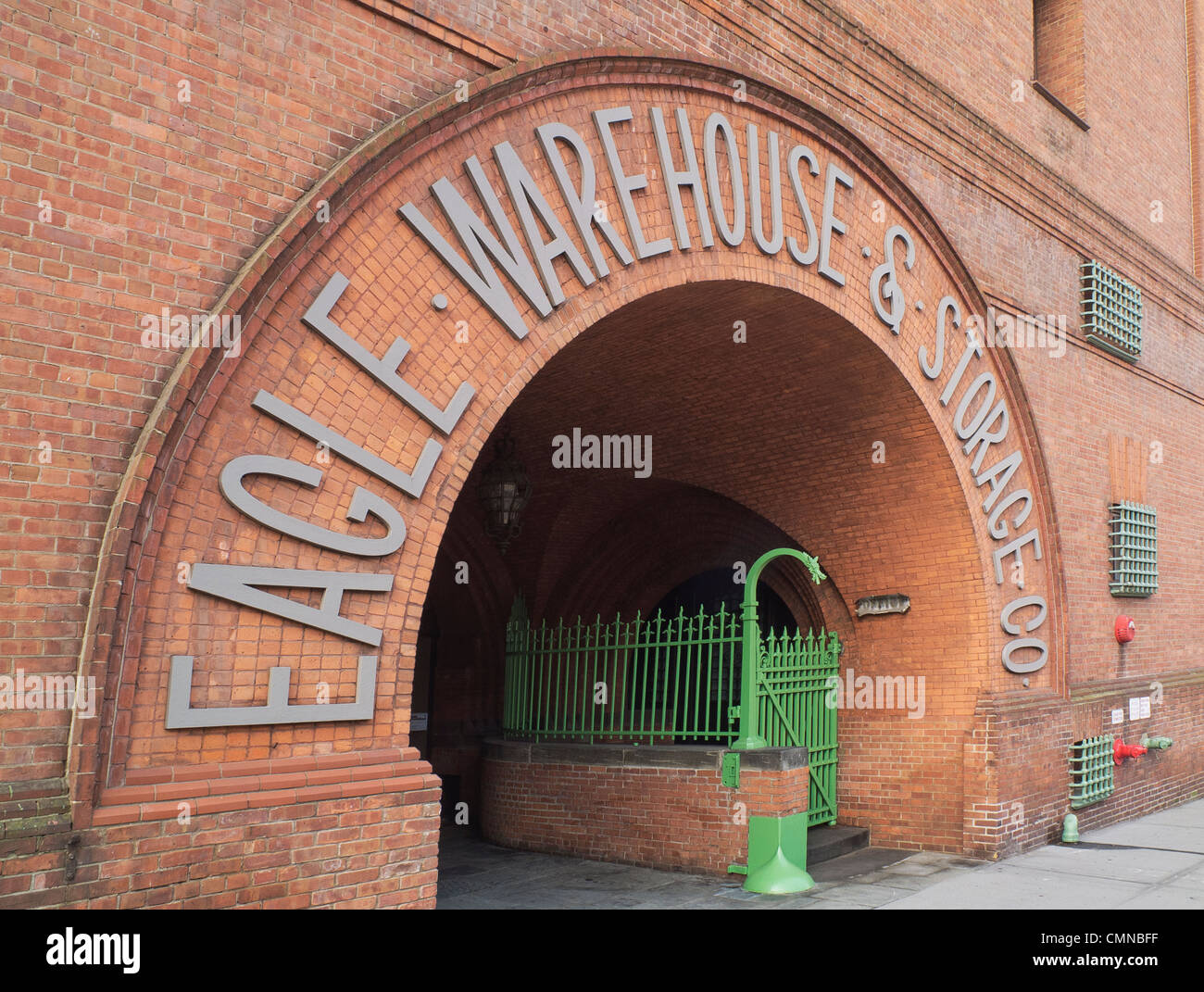 Eagle Warehouse & Storage Company building Stock Photo - Alamy