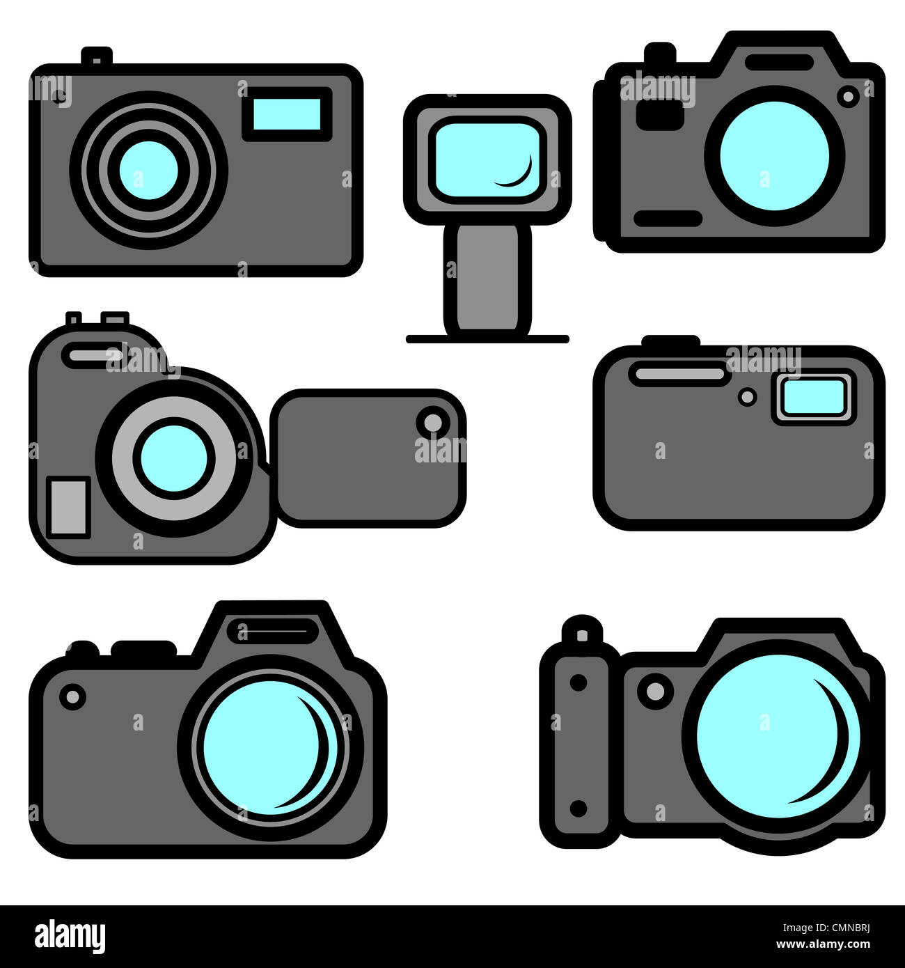 A set of digital cameras Stock Photo - Alamy